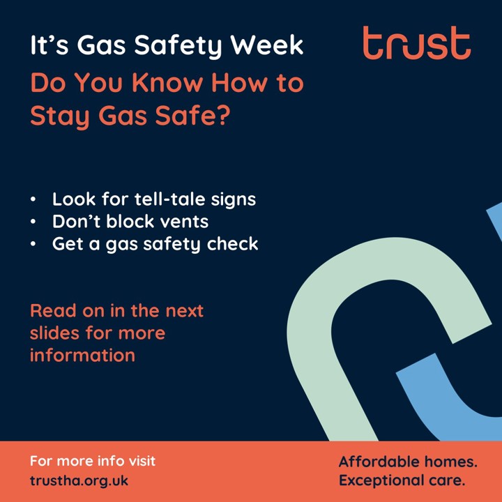 Gas Safety Week 2023- do you know how to stay gas safe? | Trust Housing Association